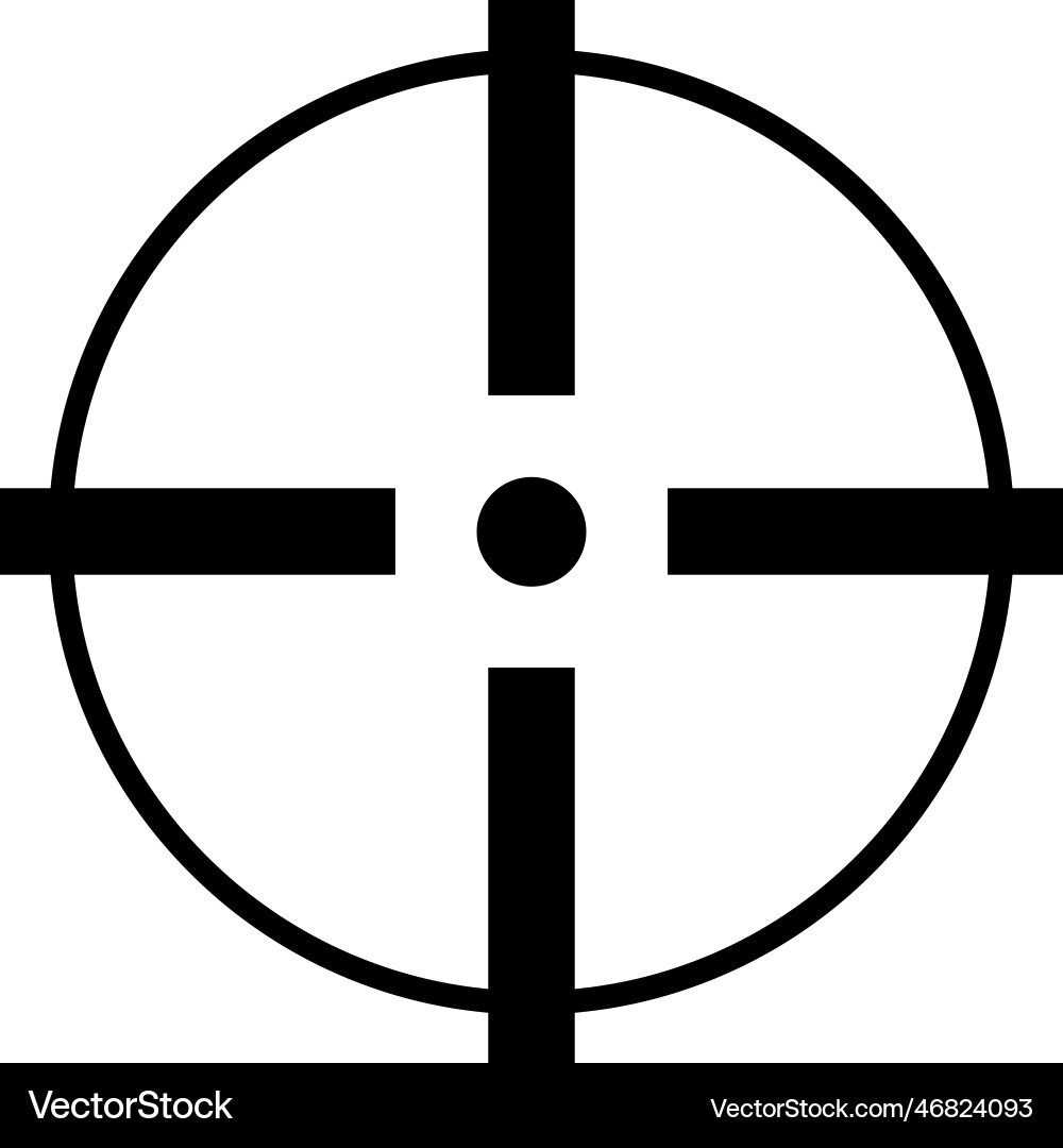 Cross hair icon design templates Royalty Free Vector Image