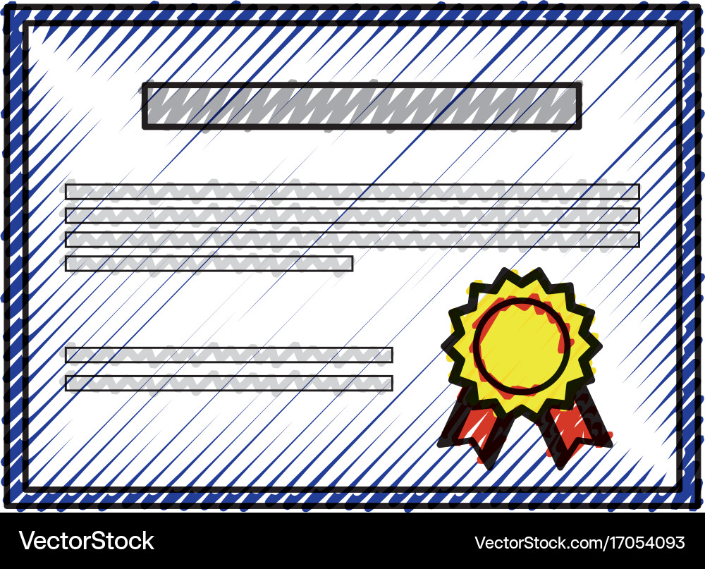 Diploma education certification Royalty Free Vector Image