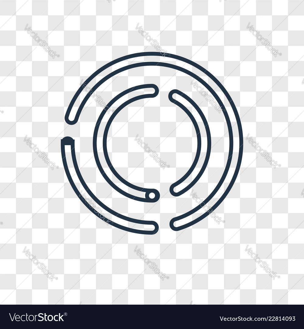 Loading concept linear icon isolated Royalty Free Vector