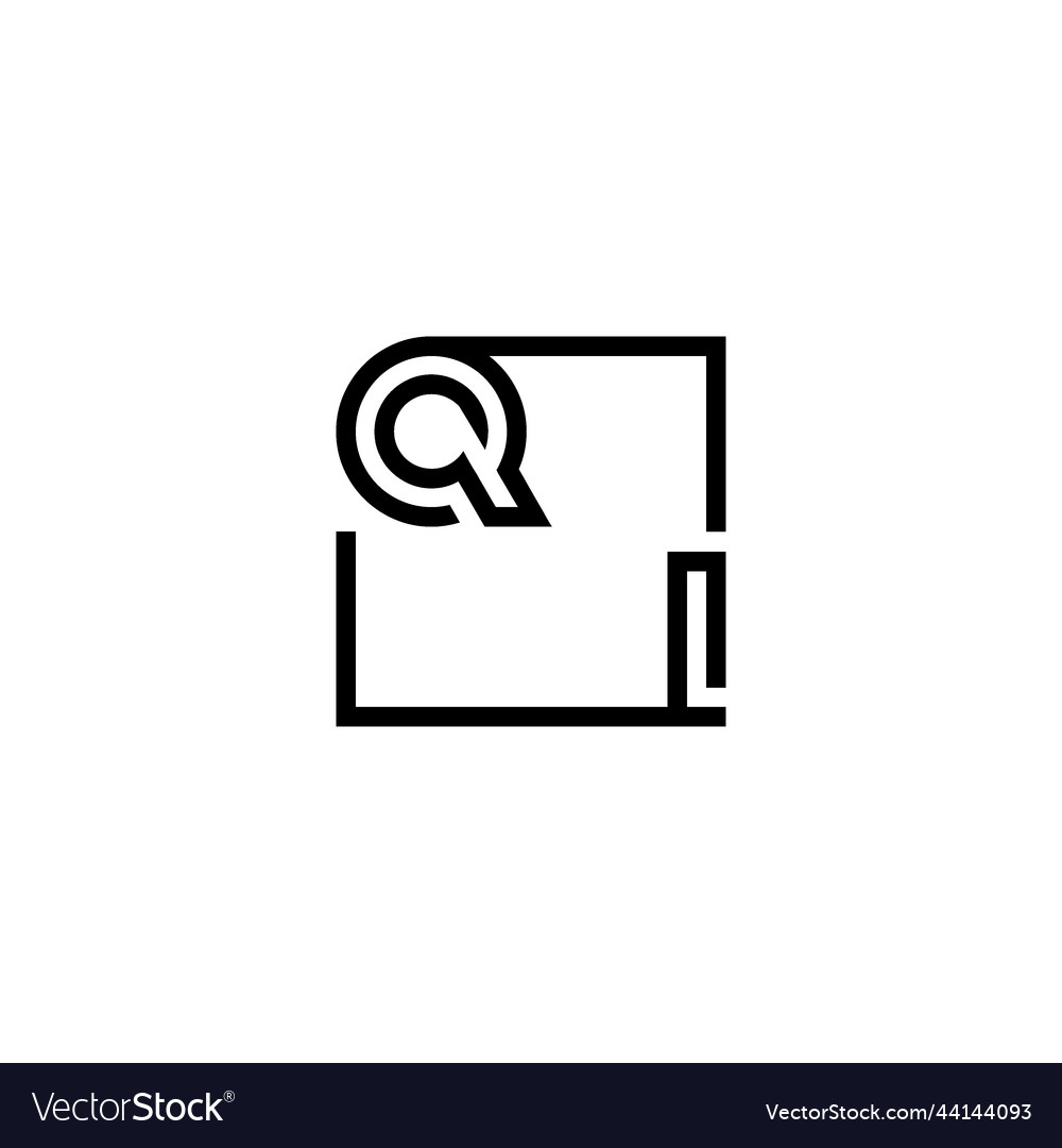 Qi futuristic in line concept with high quality Vector Image