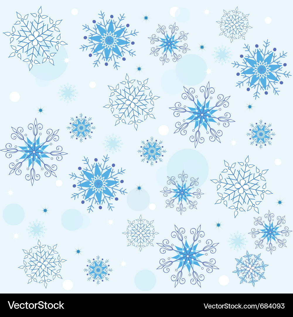 Texture of the snowflakes Royalty Free Vector Image