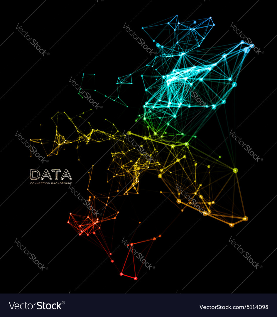 Abstract network connection background Royalty Free Vector