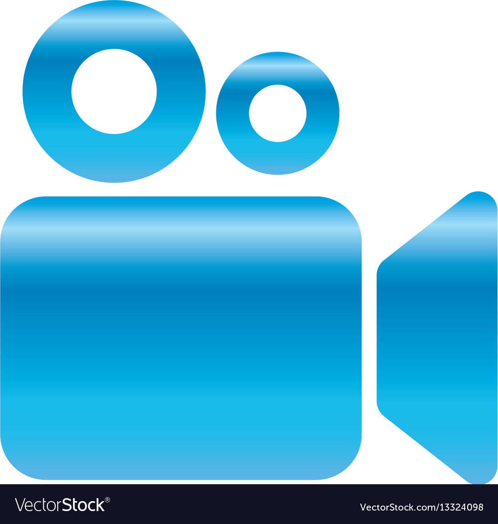 Cinema camcorder symbol Royalty Free Vector Image