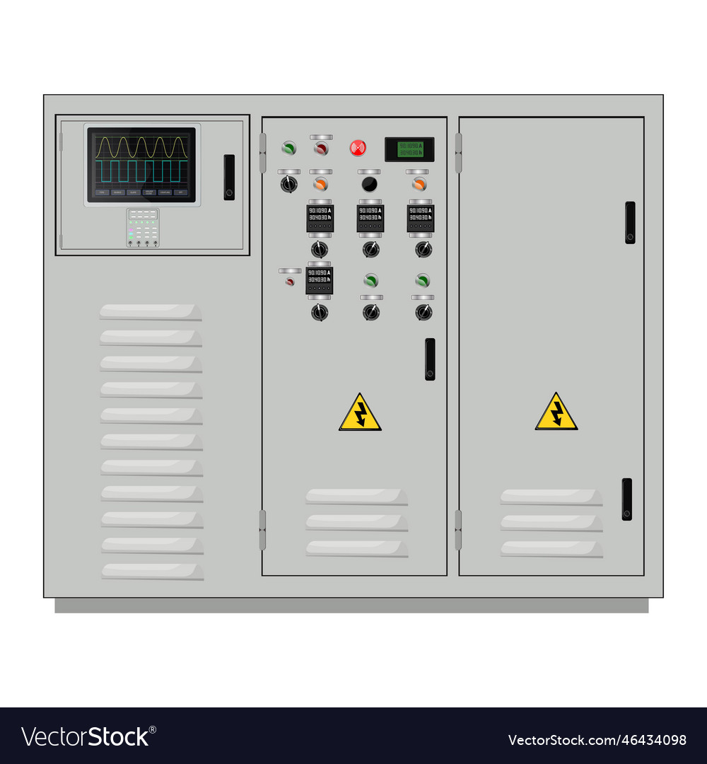 Control panel production Royalty Free Vector Image