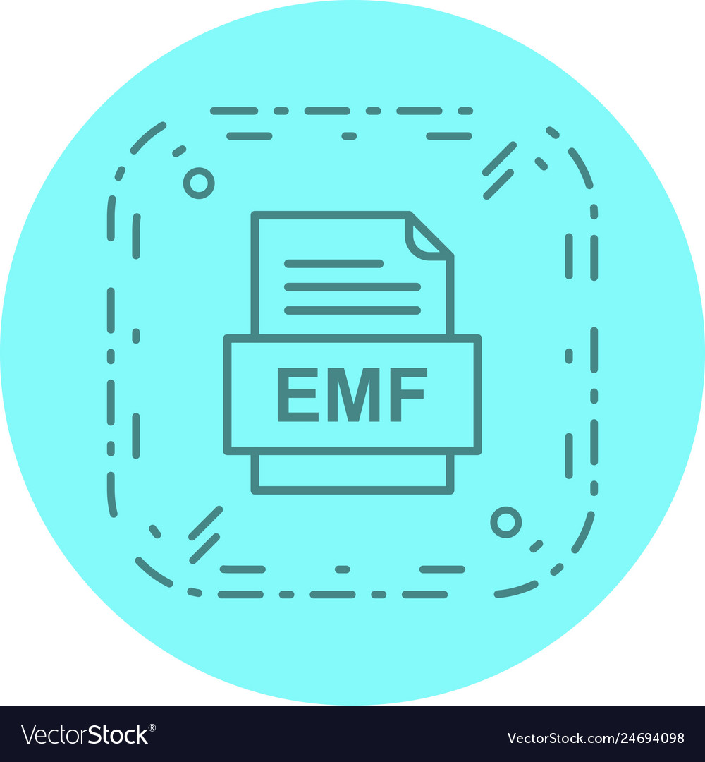 Emf file document icon Royalty Free Vector Image Emf file document icon Royalty Free Vector Image