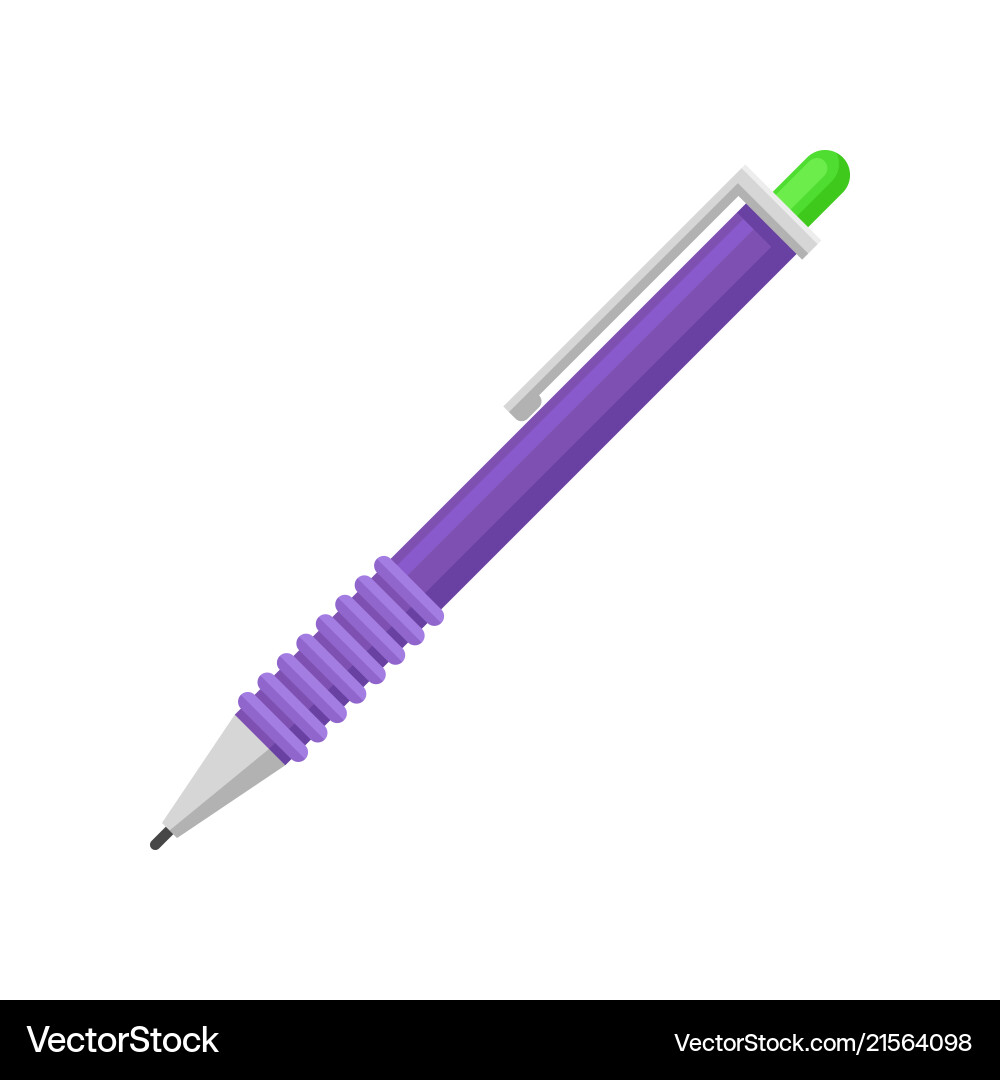 Flat icon of bright purple retractable Royalty Free Vector
