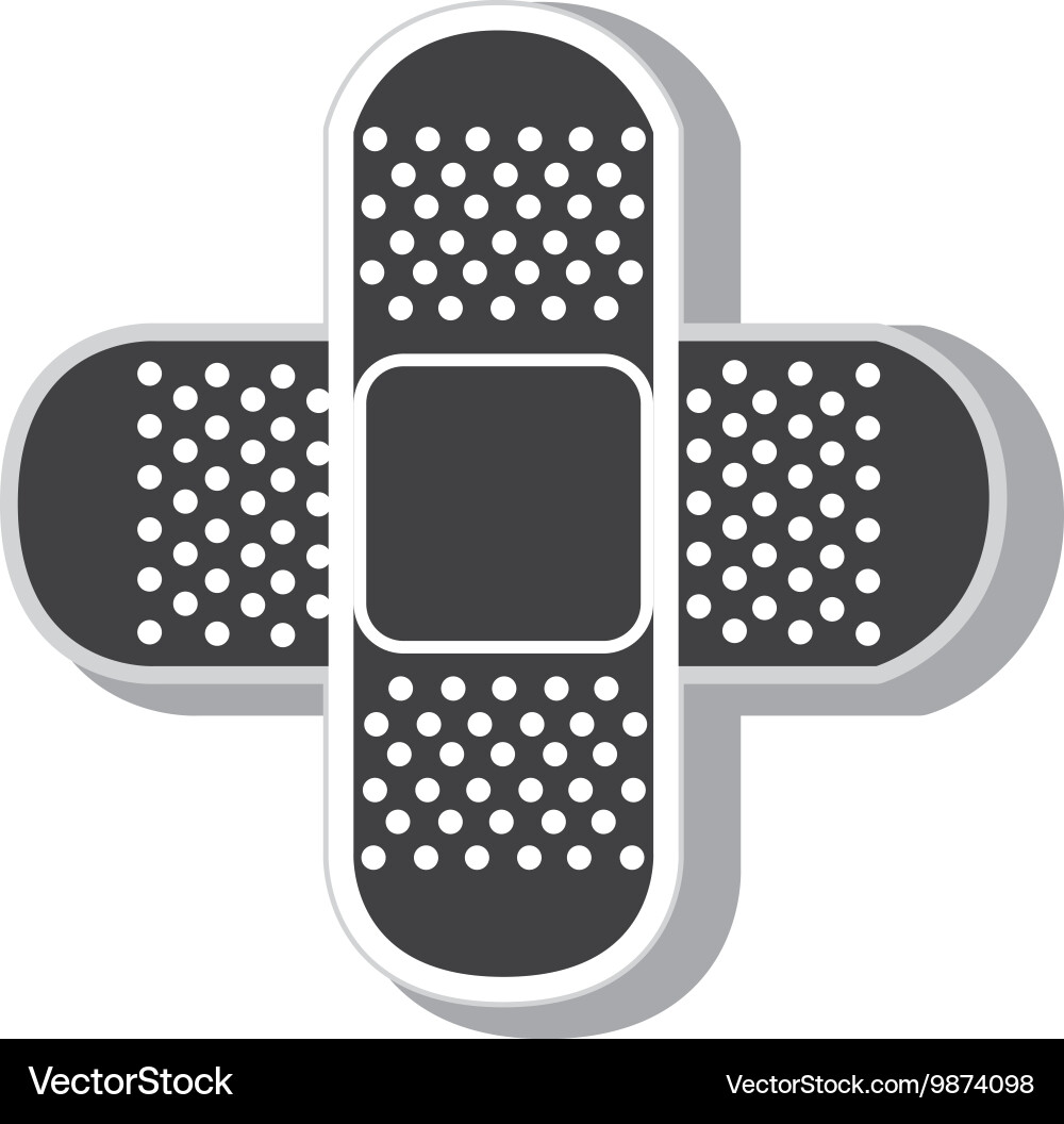 Medical bandage aid Royalty Free Vector Image - VectorStock