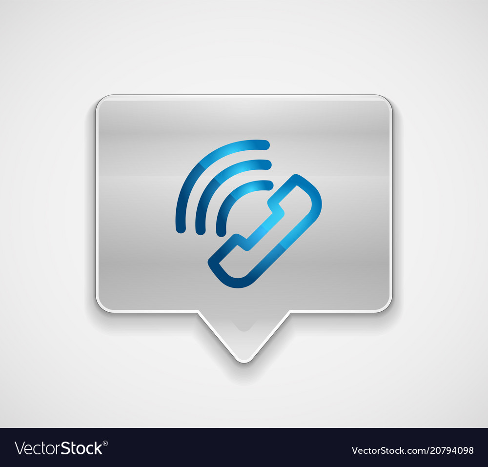 Phone support web button Royalty Free Vector Image