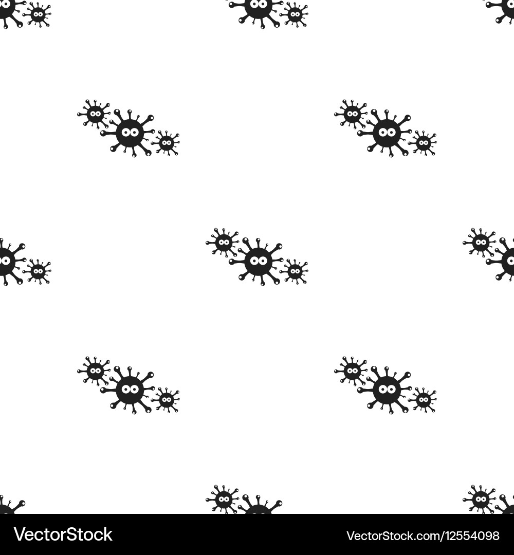 Virus icon black single sick from the big Vector Image