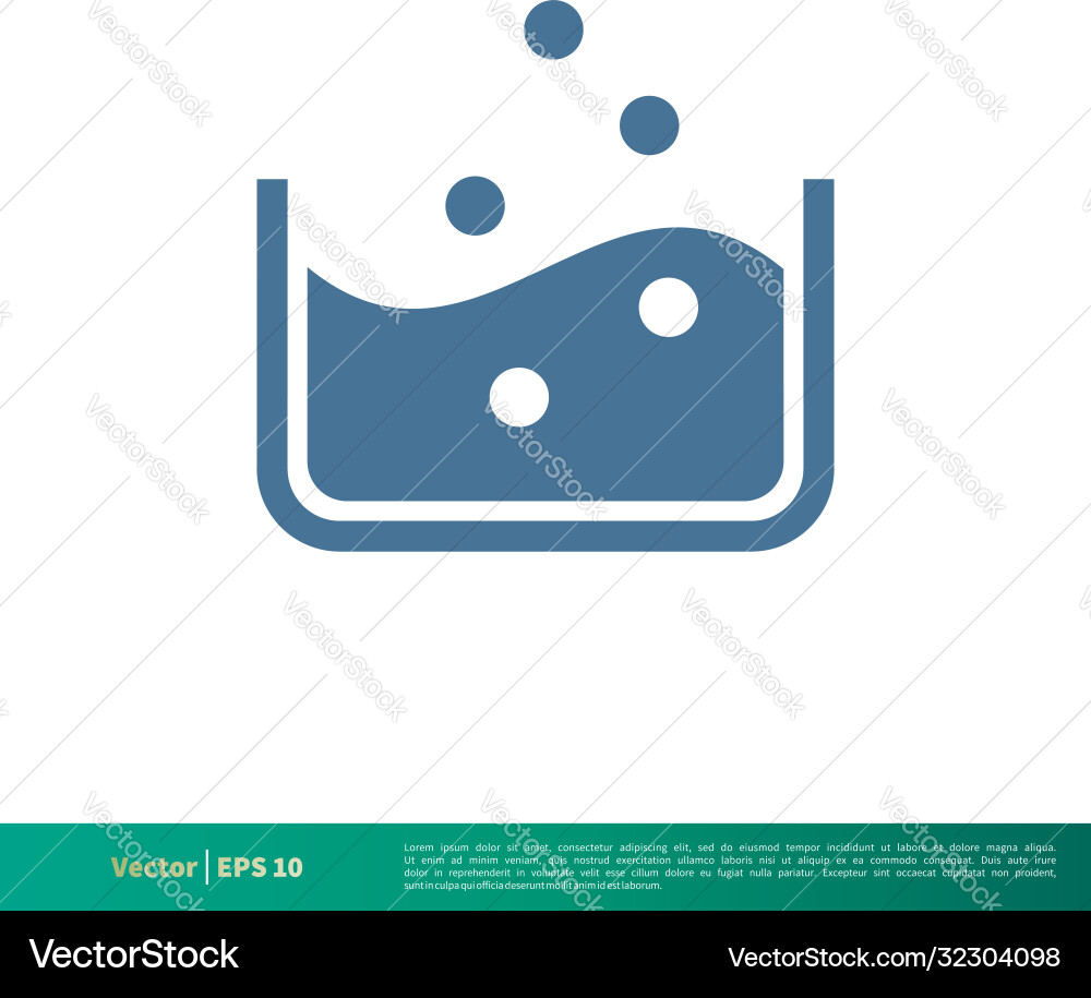 Water tank icon logo template design eps 10 Vector Image