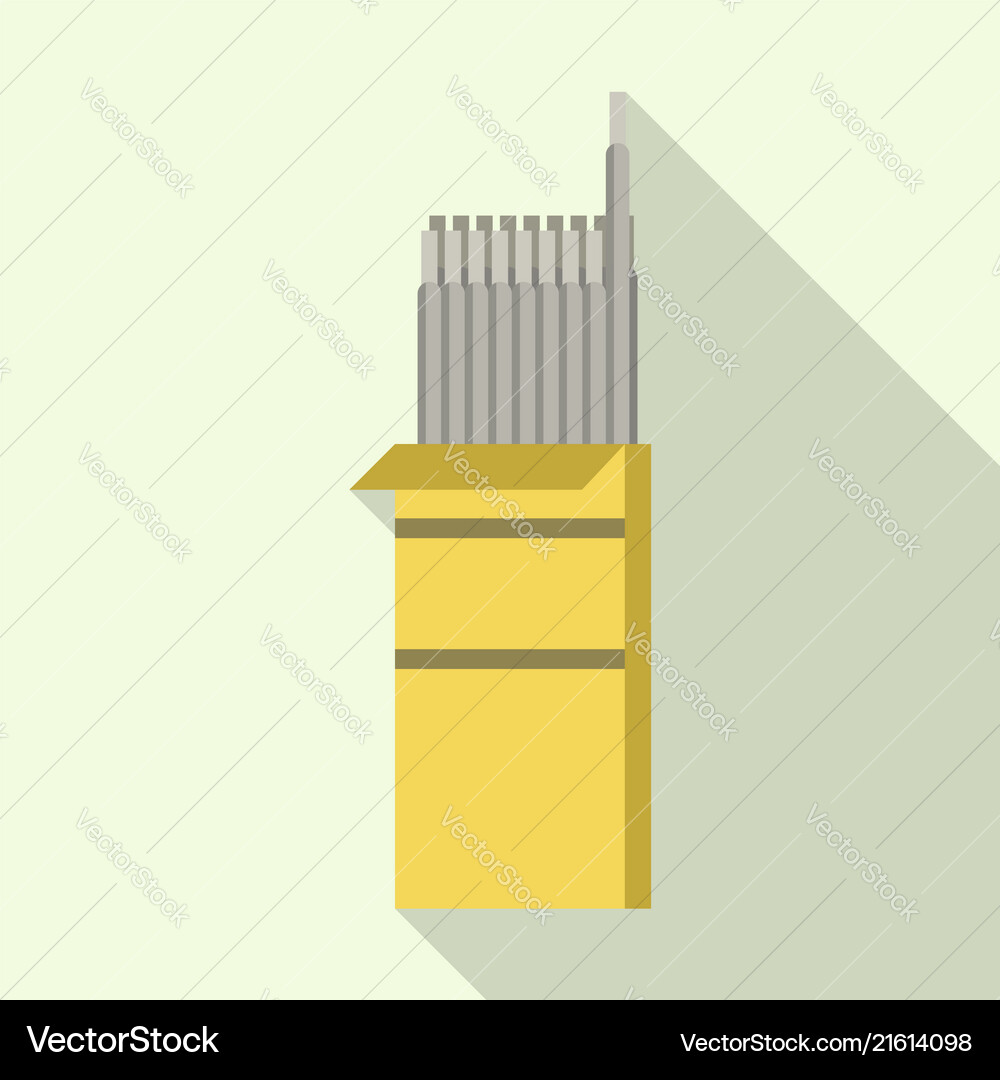 Welder pack of sticks icon flat style Royalty Free Vector