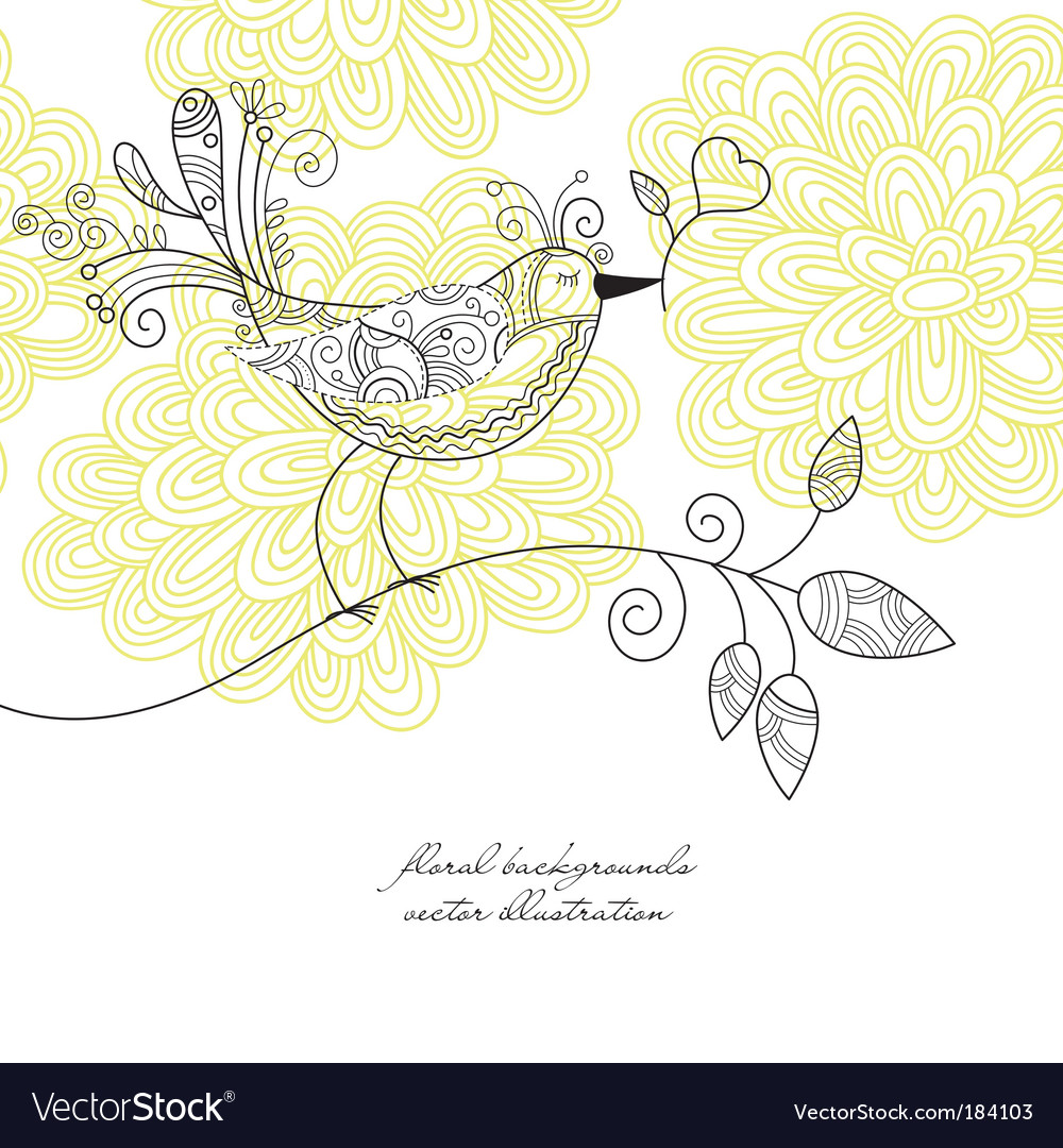 Bird background Royalty Free Vector Image - VectorStock