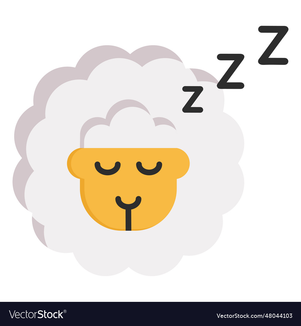 Counting sheep flat Royalty Free Vector Image - VectorStock Counting sheep flat Royalty Free Vector Image - VectorStock