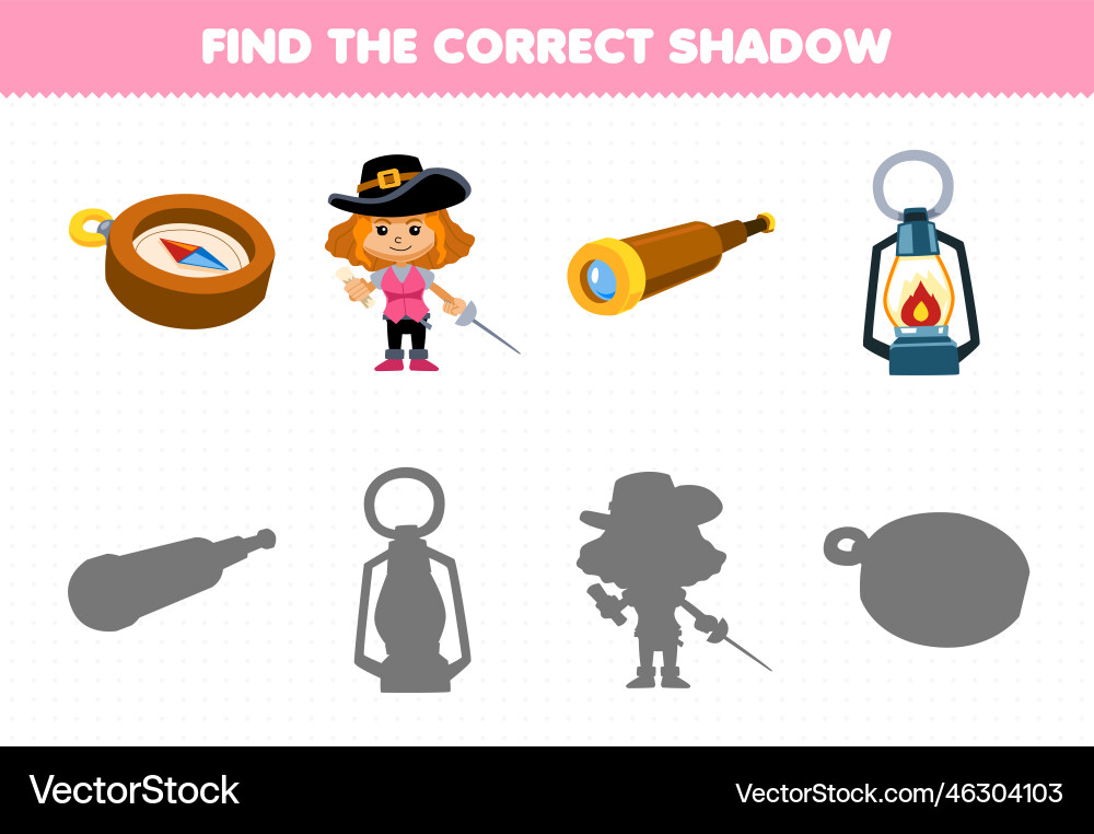 Education game for children find the correct Vector Image