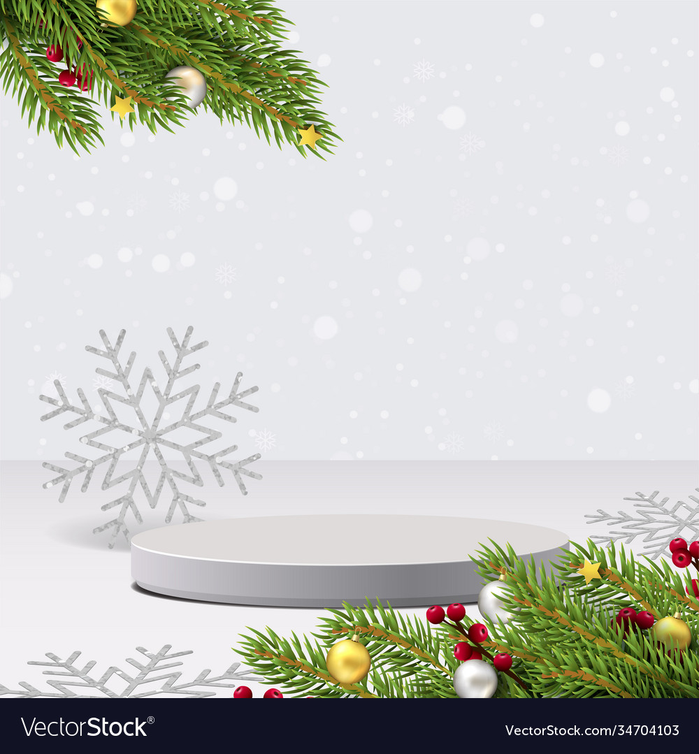 Elegant christmas and happy new year mock up scene