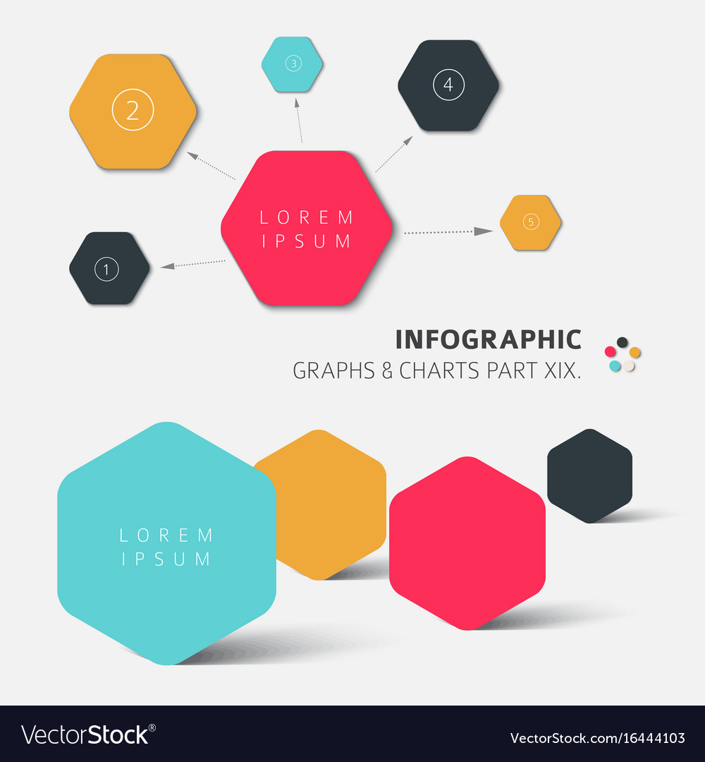 Flat design infographic elements Royalty Free Vector Image