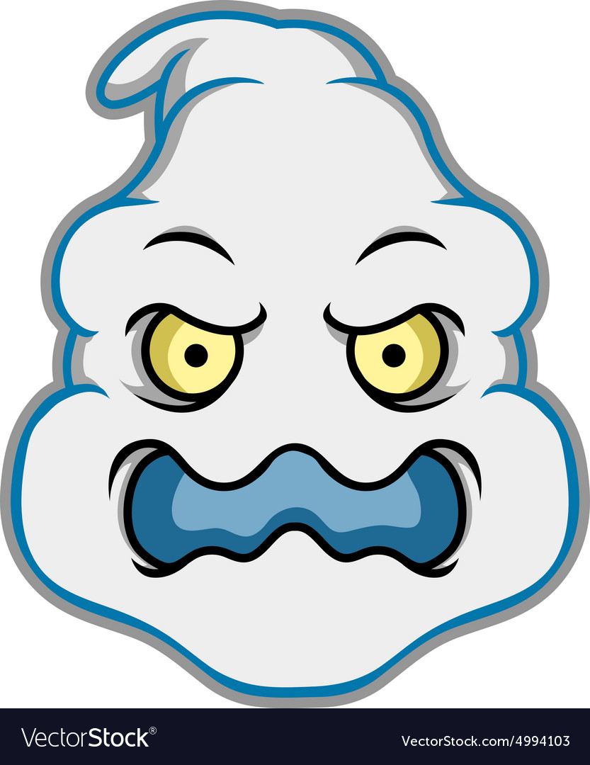 Ghost head Royalty Free Vector Image - VectorStock