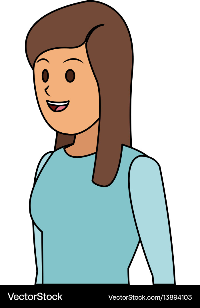 Happy woman icon image Royalty Free Vector Image