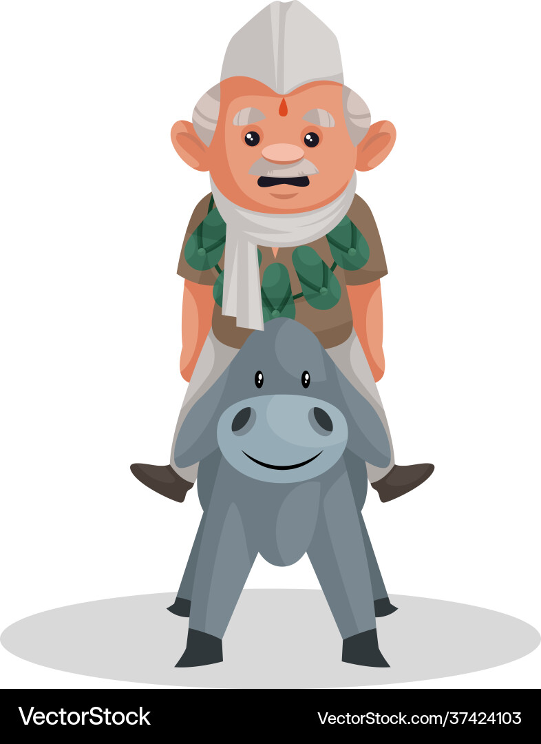 Politician cartoon character Royalty Free Vector Image