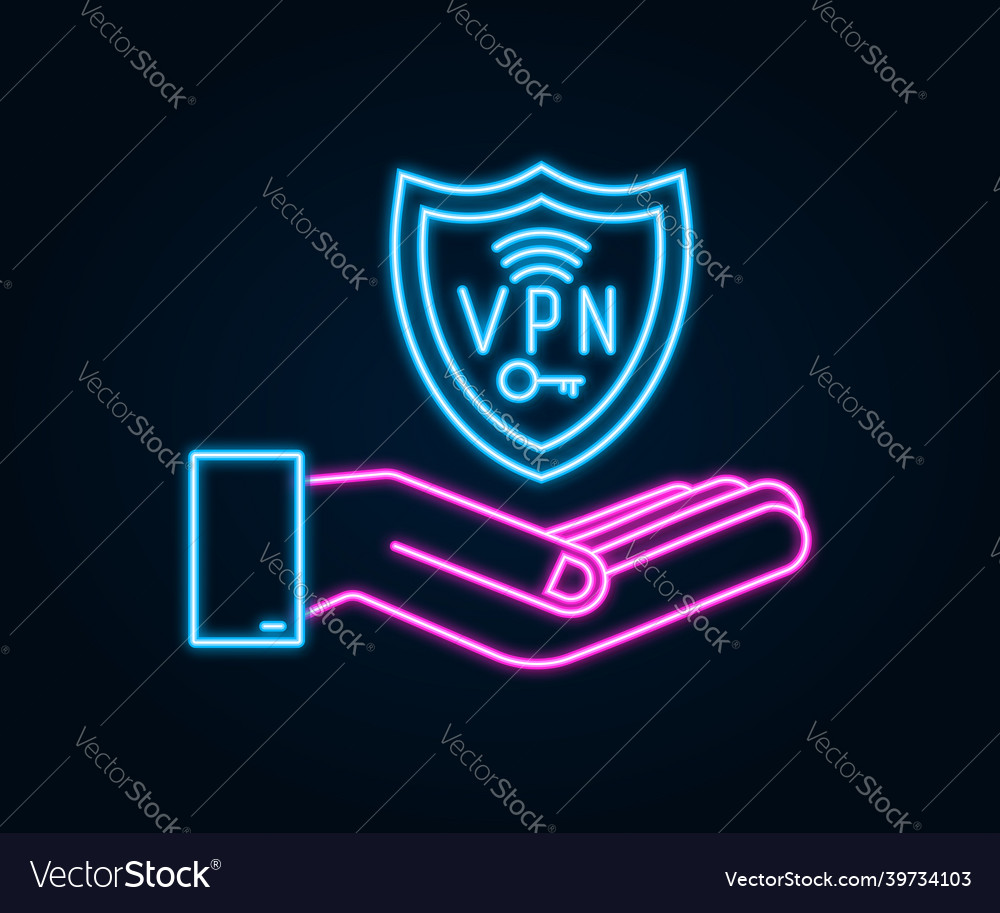Secure vpn connection concept with hands hnads Vector Image Secure vpn connection concept with hands hnads Vector Image