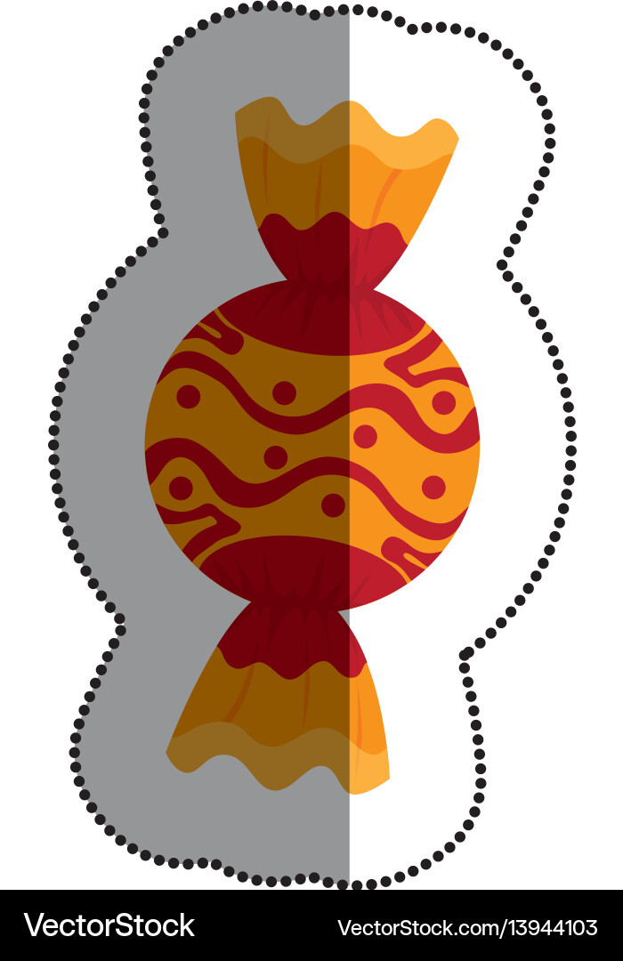 Sweet candies isolated icon Royalty Free Vector Image