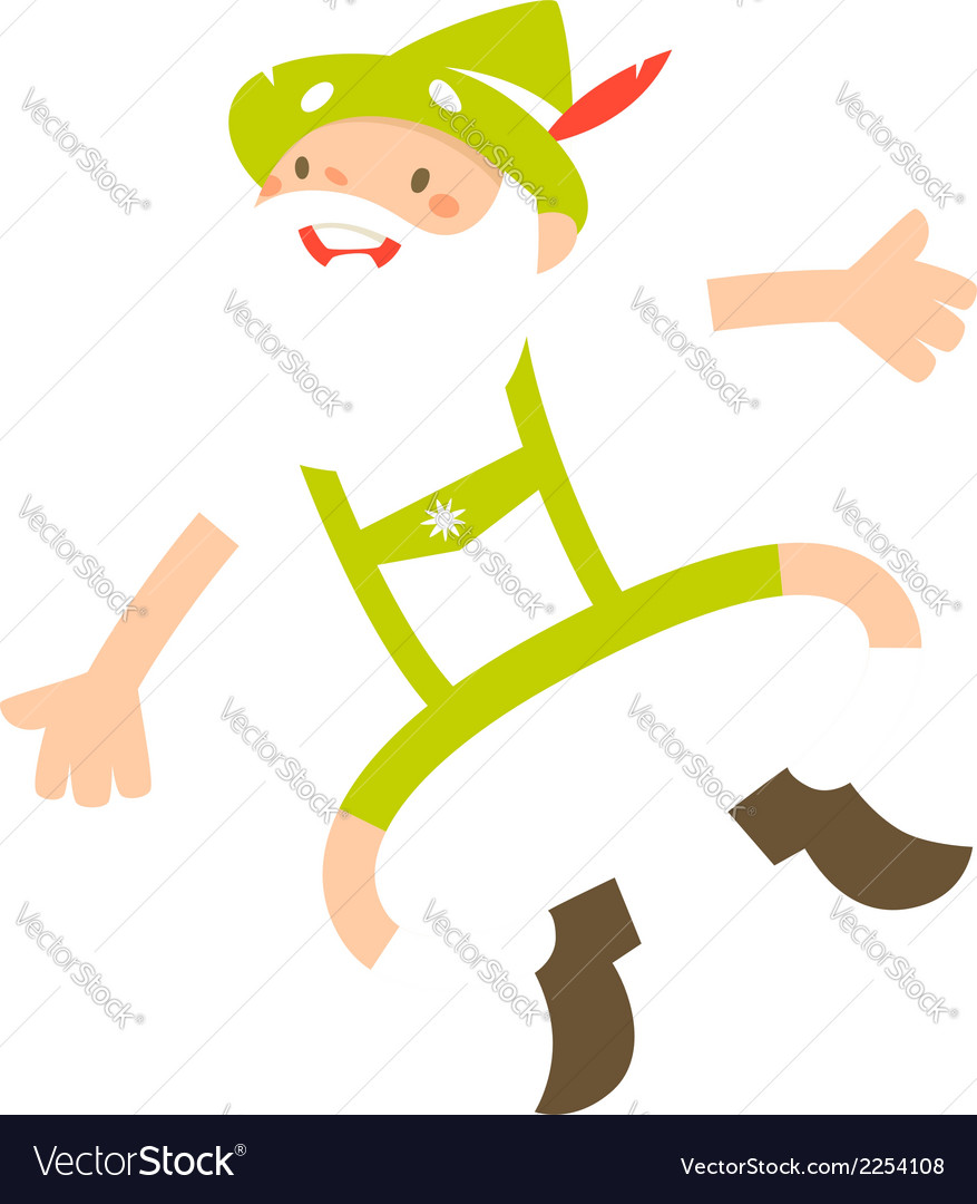 Alpine man Royalty Free Vector Image - VectorStock