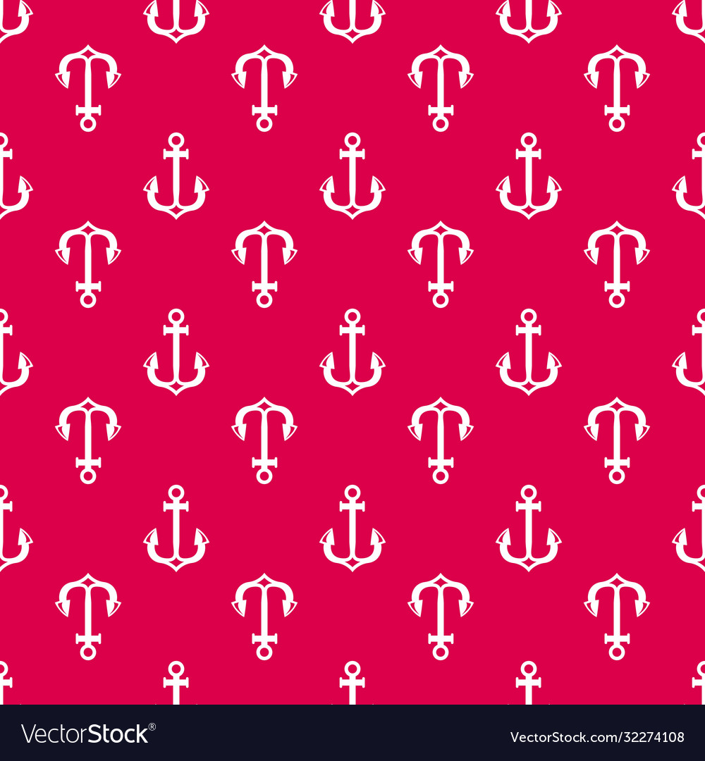 Anchor seamless pattern Royalty Free Vector Image