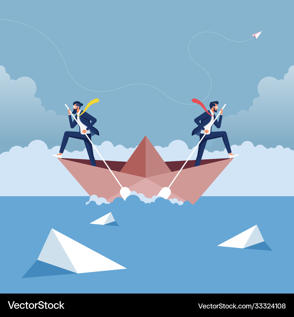 Business disunited concept Royalty Free Vector Image