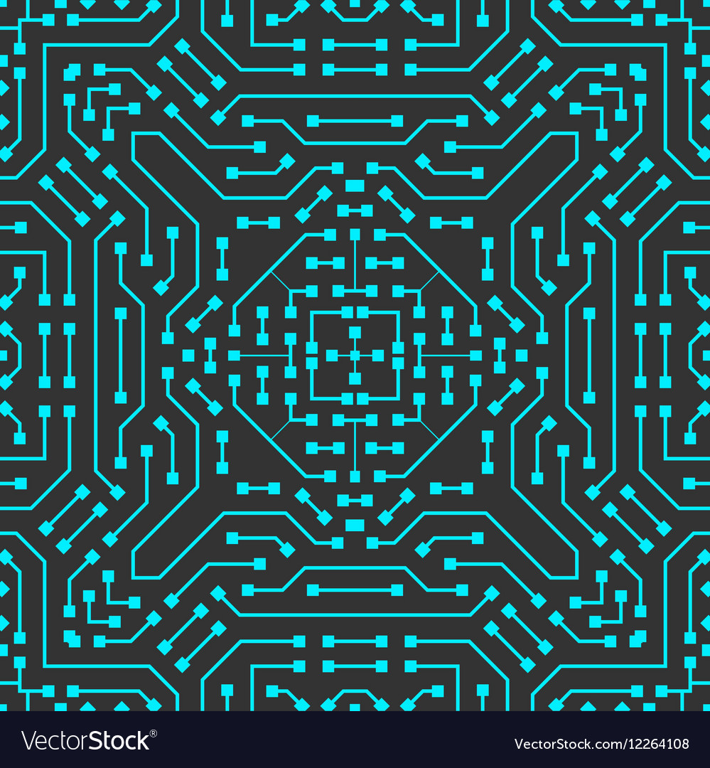 Computer circuit board Royalty Free Vector Image