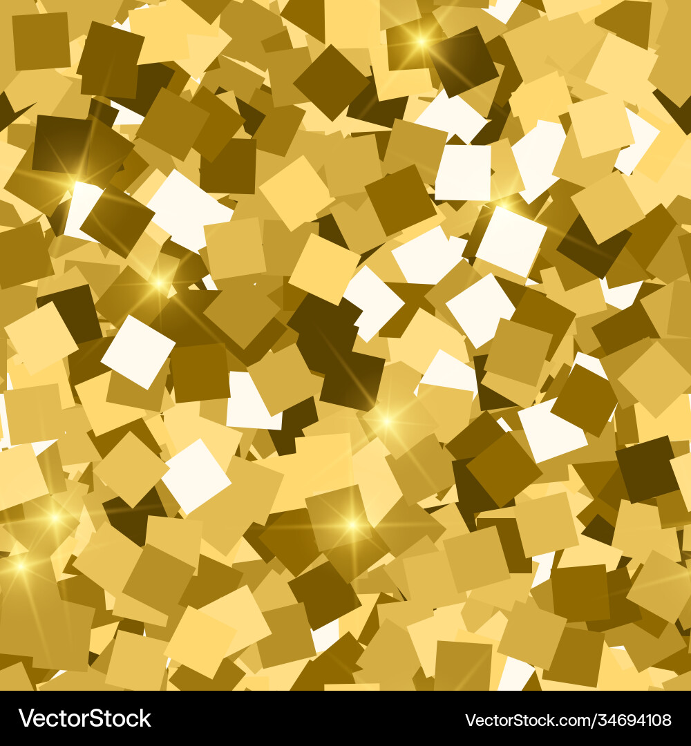 Glitter seamless texture adorable gold particles Vector Image
