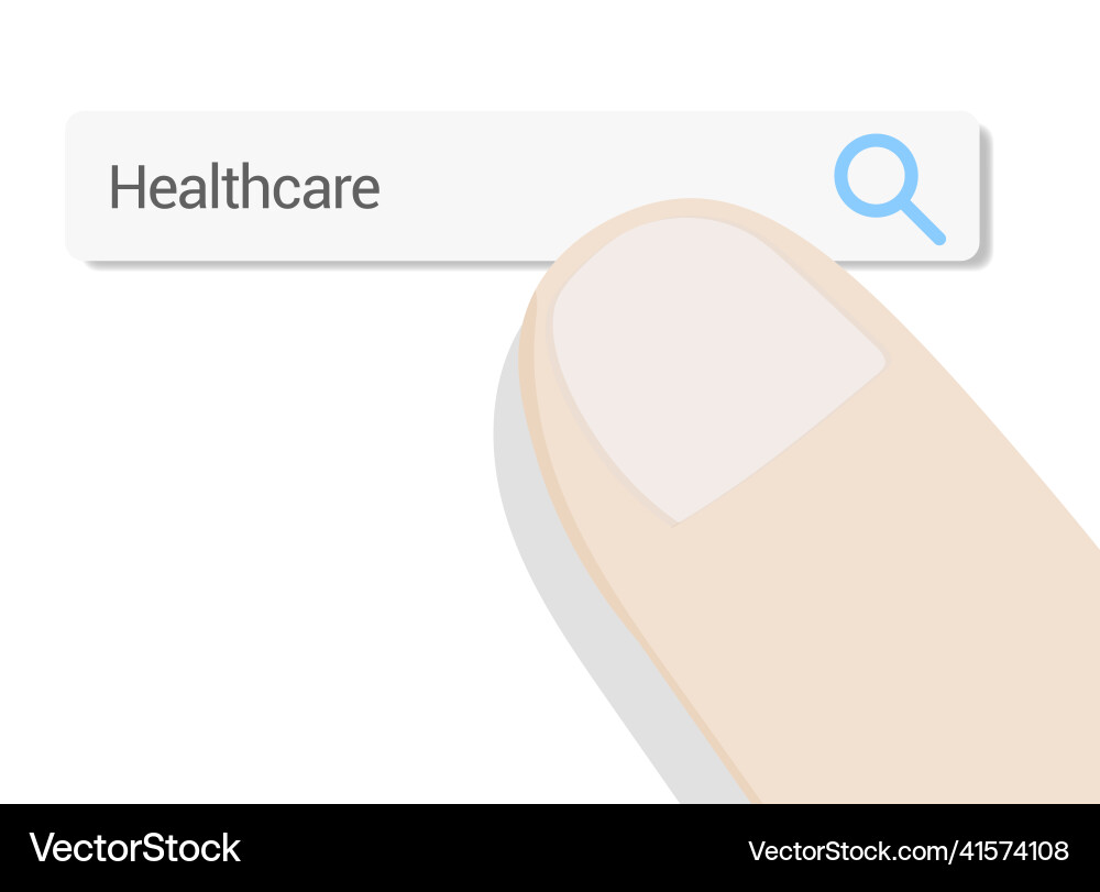 Searching healthcare options concept Royalty Free Vector