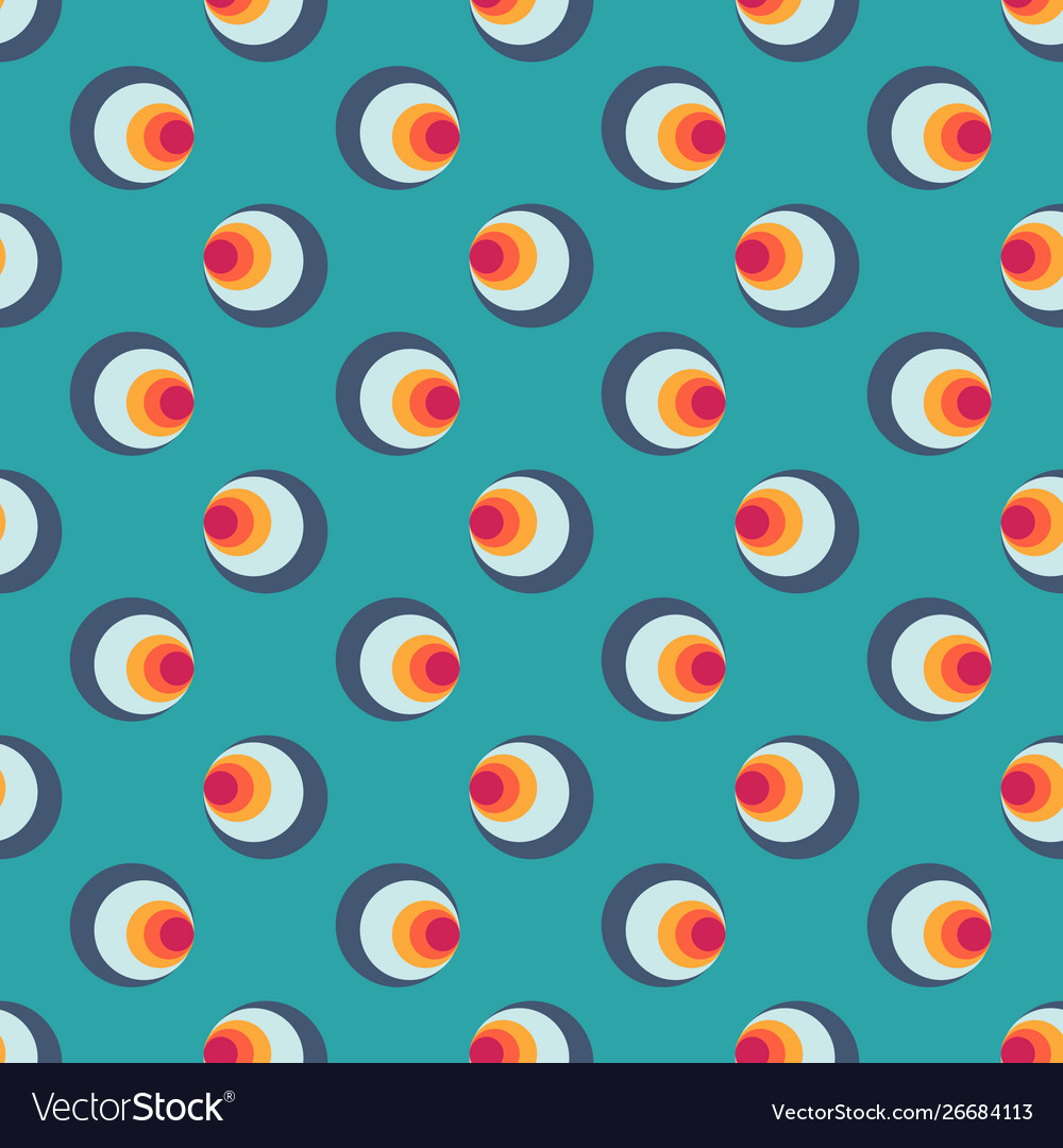 Abstract geometric objects on blue background Vector Image