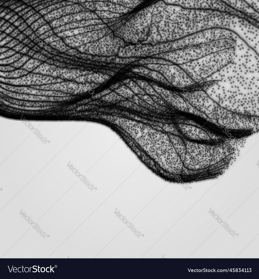 Array with dynamic particles 3d technology style Vector Image