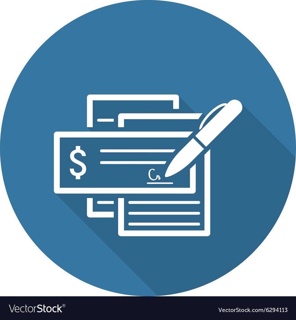 Document flow icon flat design Royalty Free Vector Image