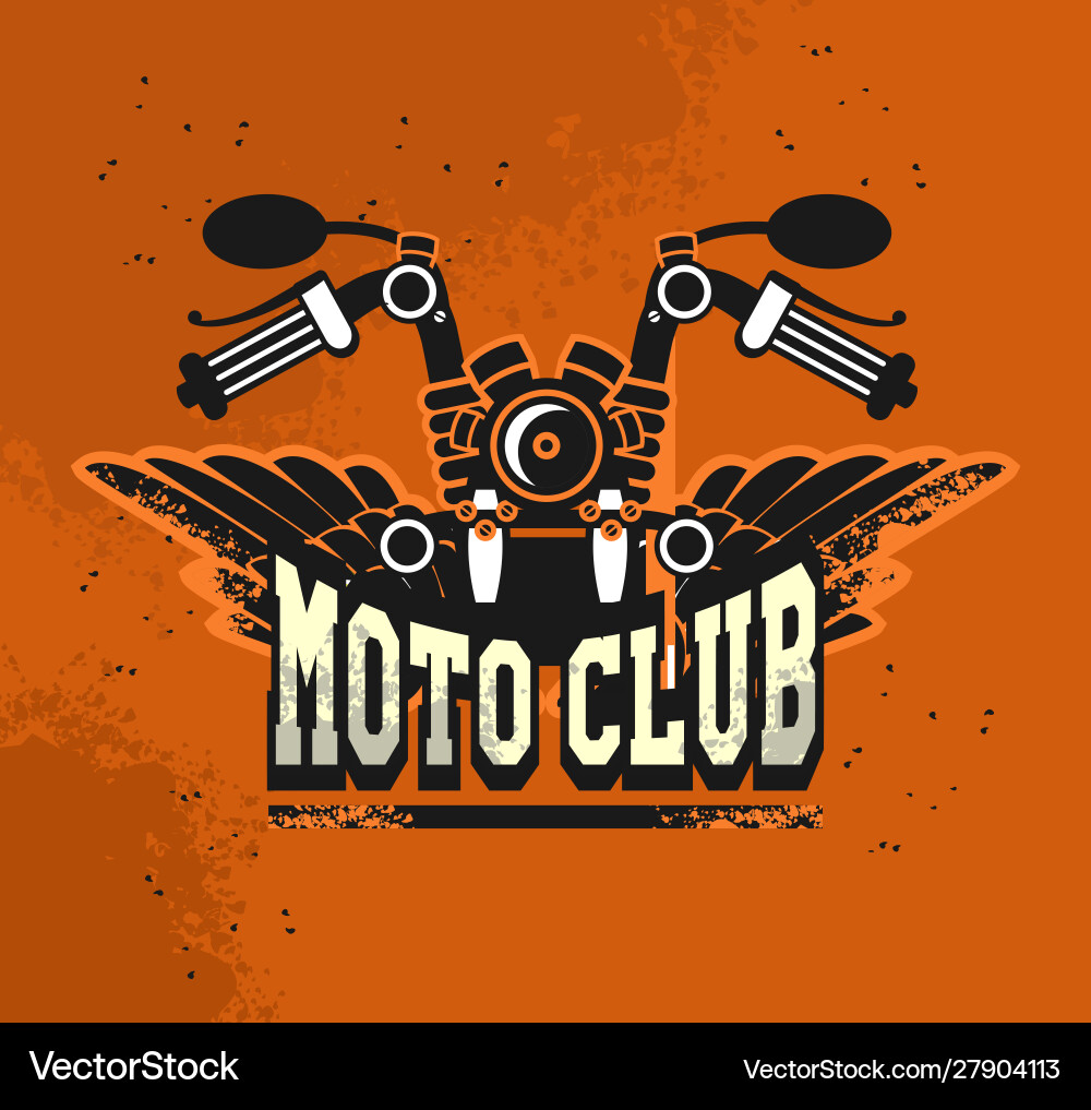 Logo moto club Royalty Free Vector Image - VectorStock