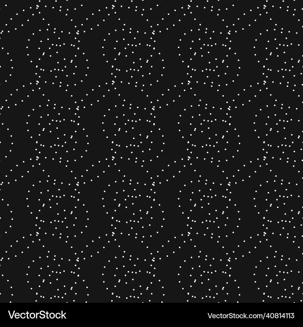 Pattern of white dots on black for wrapping paper Vector Image