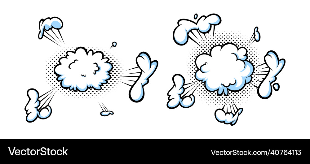 Surprising boom clouds for sales and promotions Vector Image