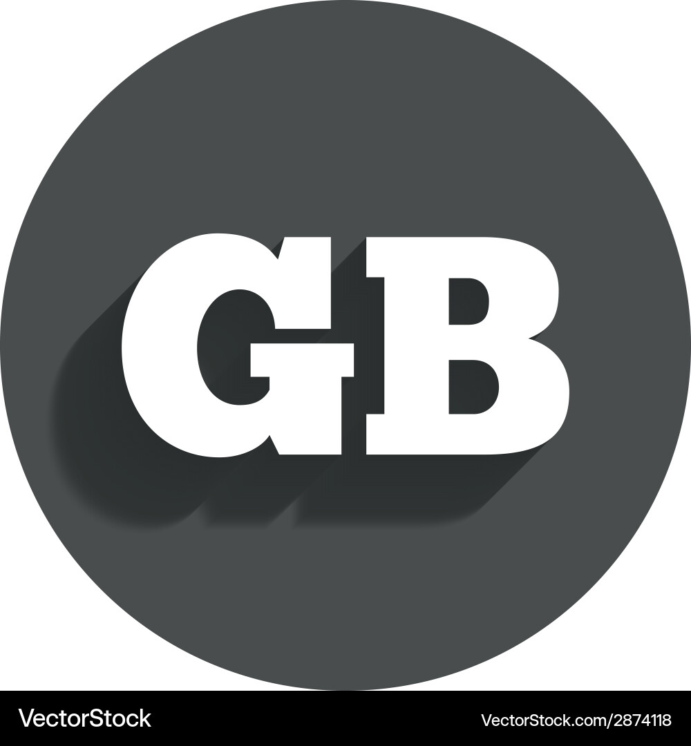 British language sign icon gb translation Vector Image