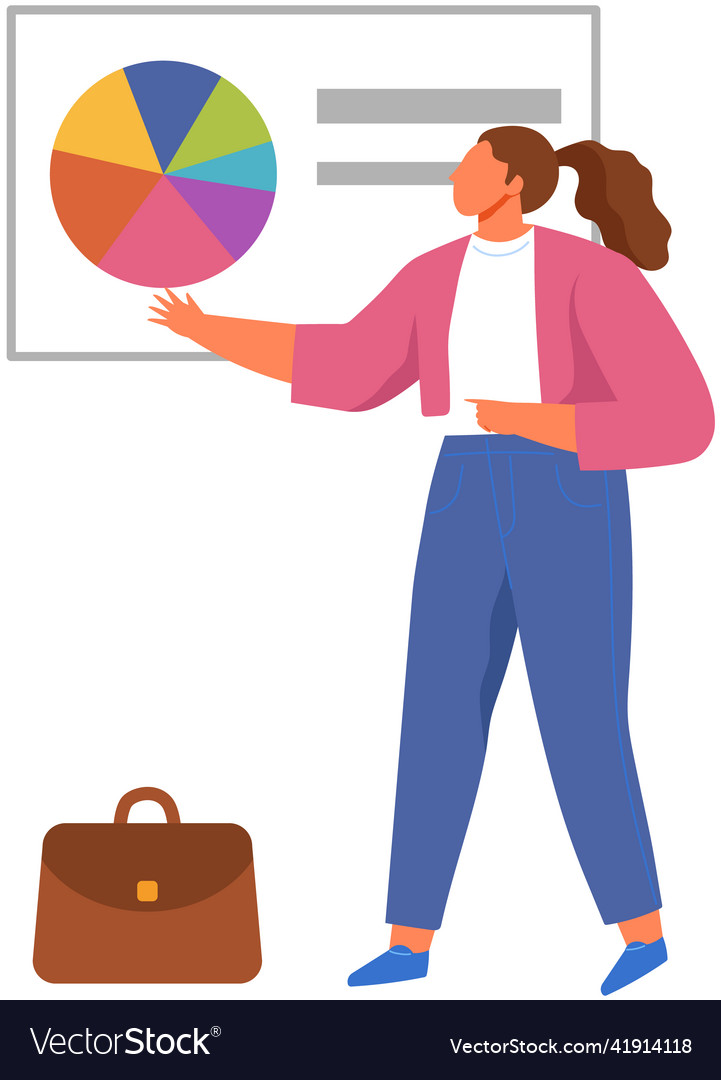 Data analysis research statistics concept Vector Image