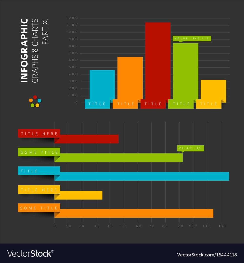 Flat design infographic elements Royalty Free Vector Image