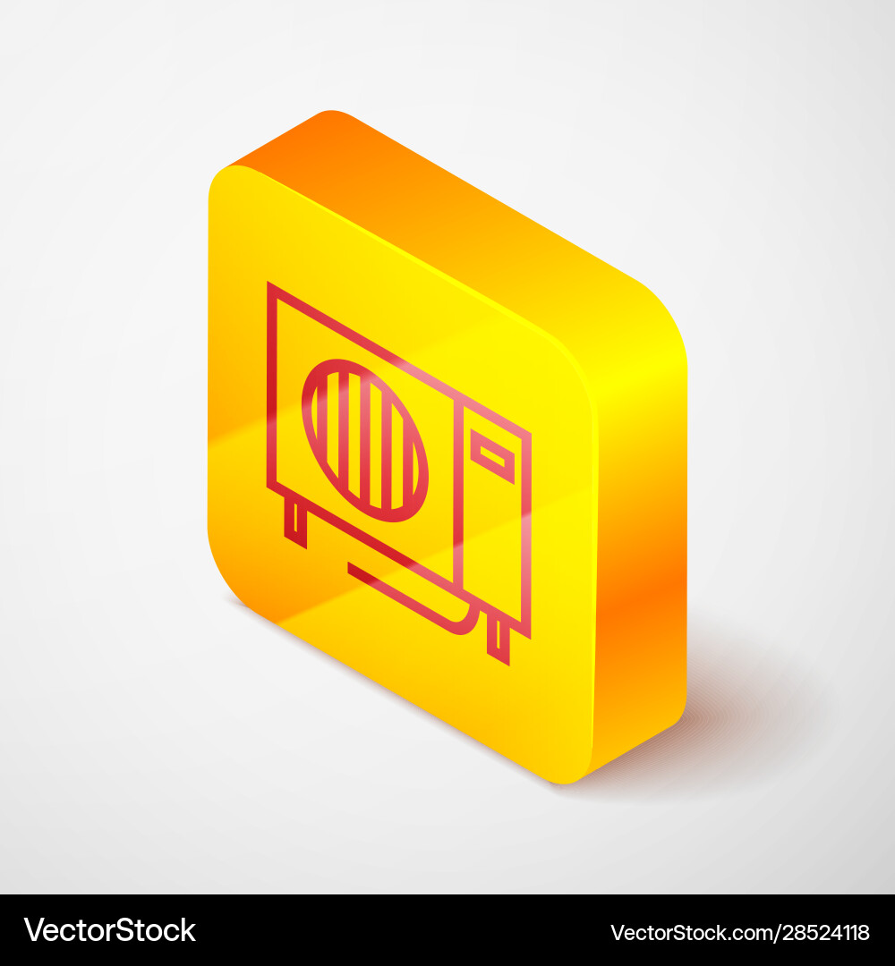 Isometric line air conditioner icon isolated Vector Image