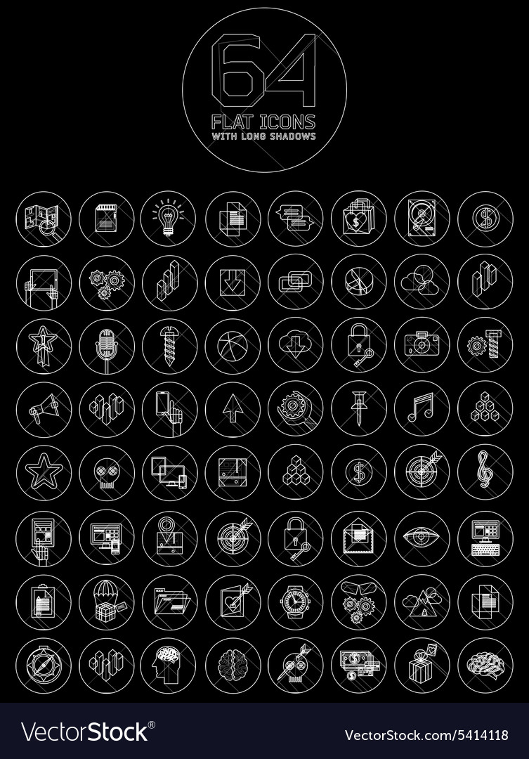 Modern thin line icons for web and mobile Vector Image