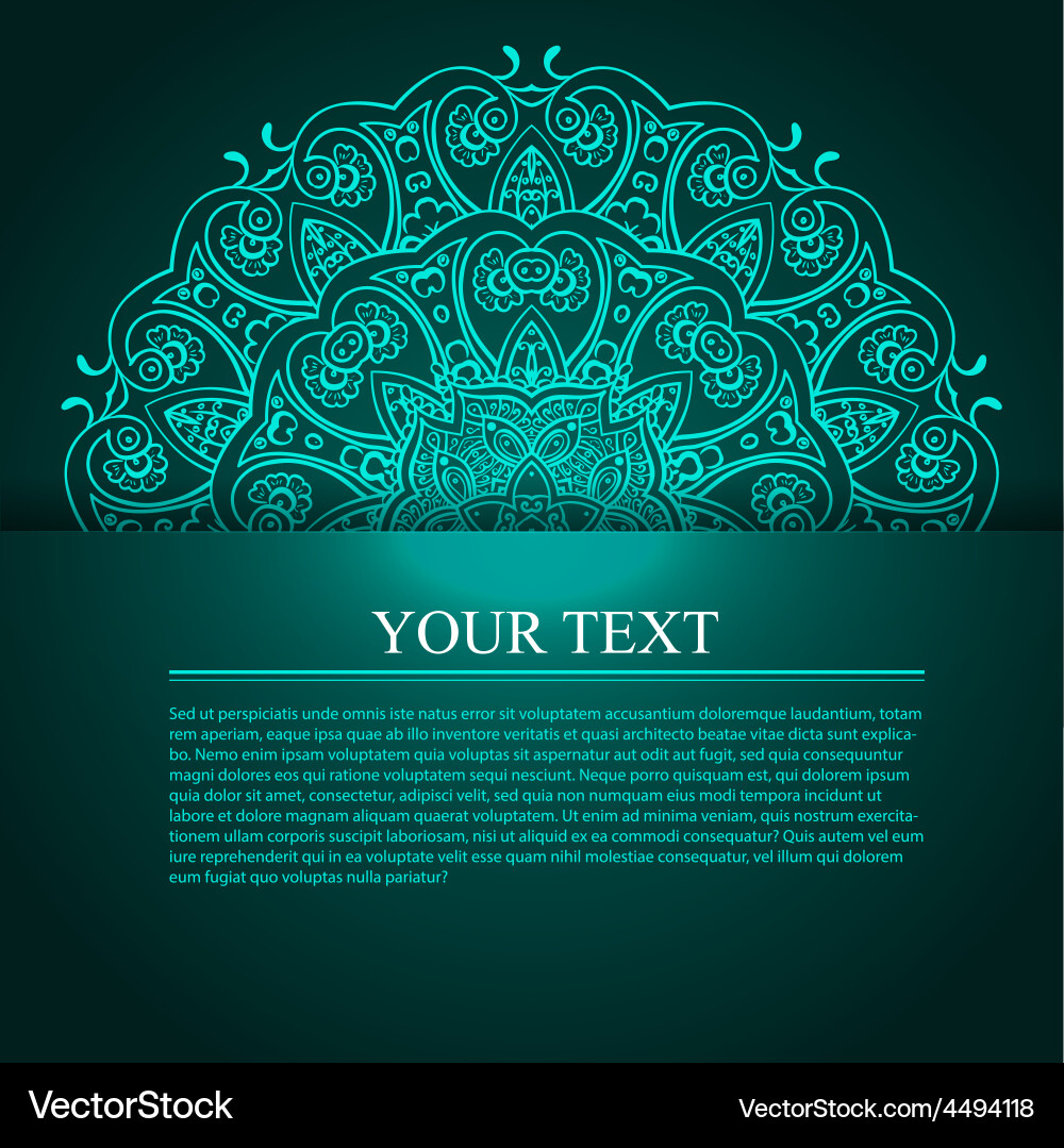 Vintage circular pattern of indian Royalty Free Vector Image