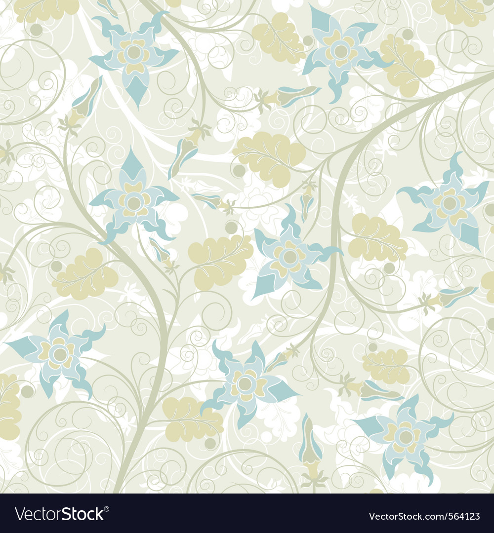 Floral abstract pattern Royalty Free Vector Image