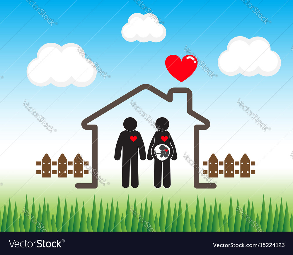 Happy family Royalty Free Vector Image - VectorStock