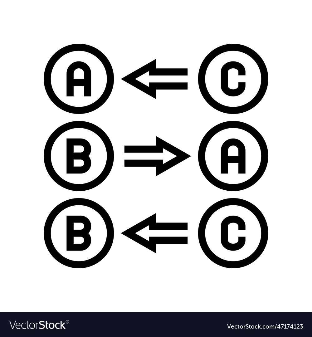 Logic math science education line icon Royalty Free Vector