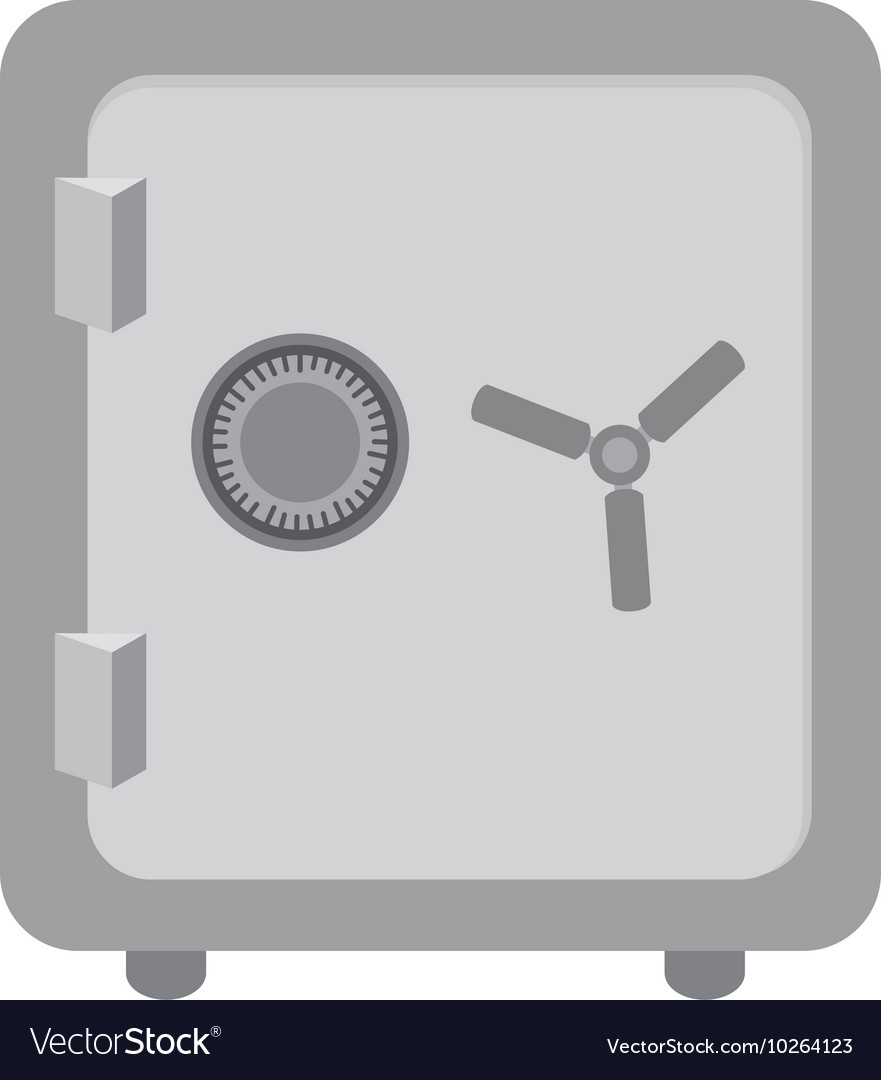 Safe box security lock Royalty Free Vector Image