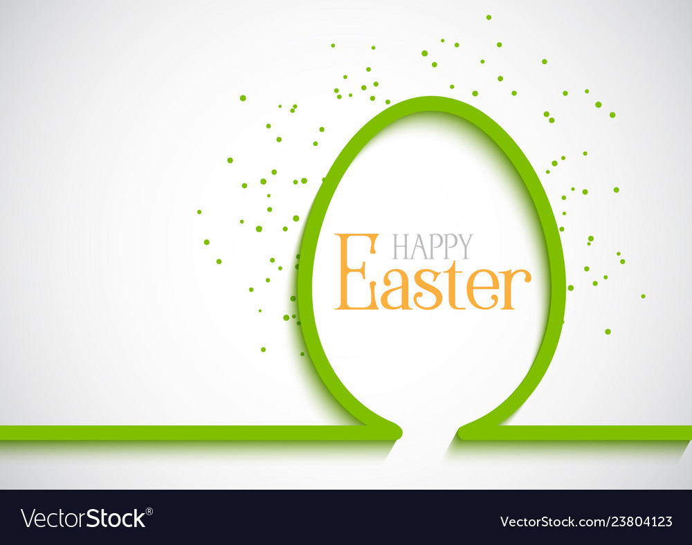 Simple easter egg background Royalty Free Vector Image