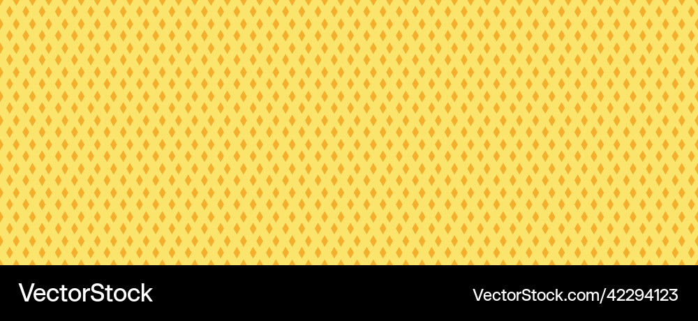Yellow geometric pattern of many diamonds Vector Image