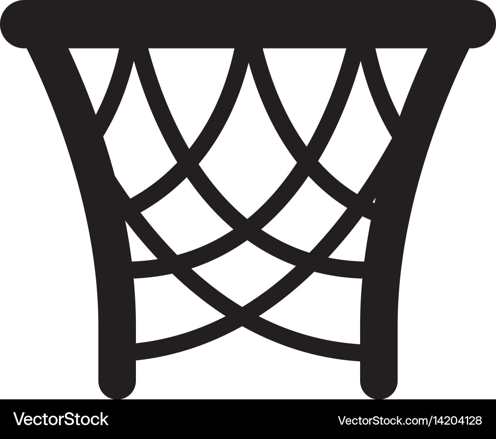Basket basketball isolated icon Royalty Free Vector Image